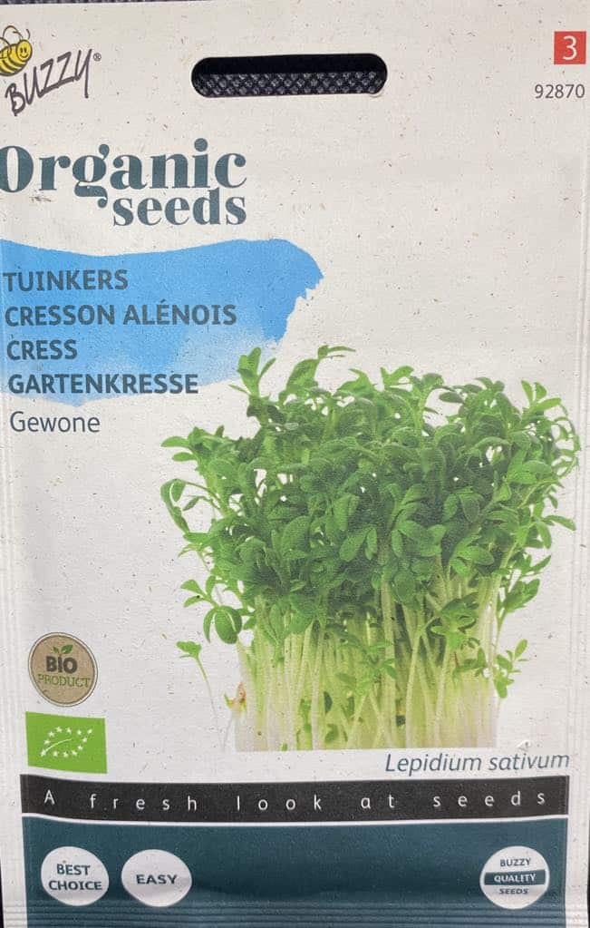 Økologisk Karse - lepidium Sativum – Bjarne's frø og planter